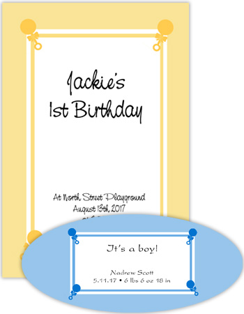 Custom Design baby labels and baby shower favor stickers add your own ...